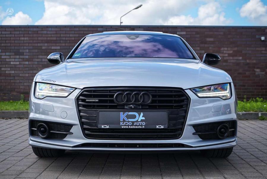 Grey Audi A7 Sportback 2016 in Marijampole, with an engine capacity of 2.97 L and mileage of 199 thousand km for 24950 €, photo 5 on AUTOMOTO.COM.LV