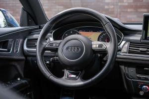 Grey Audi A7 Sportback 2016 in Marijampole, with an engine capacity of 2.97 L and mileage of 199 thousand km for 24950 €, photo 20 on AUTOMOTO.COM.LV