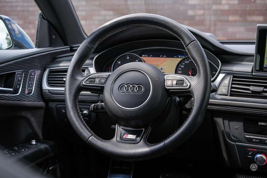 Grey Audi A7 Sportback 2016 in Marijampole, with an engine capacity of 2.97 L and mileage of 199 thousand km for 24950 €, photo 20 on AUTOMOTO.COM.LV