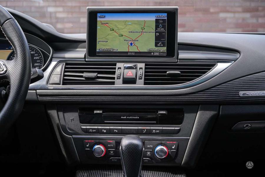 Grey Audi A7 Sportback 2016 in Marijampole, with an engine capacity of 2.97 L and mileage of 199 thousand km for 24950 €, photo 23 on AUTOMOTO.COM.LV