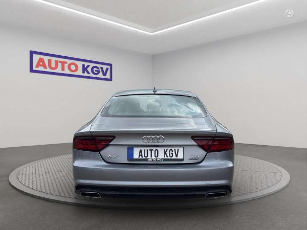 Grey Audi A7 Sportback 2016 in Klaipeda, with an engine capacity of 3.00 L and mileage of 214 thousand km for 21999 €, photo 5 on AUTOMOTO.COM.LV