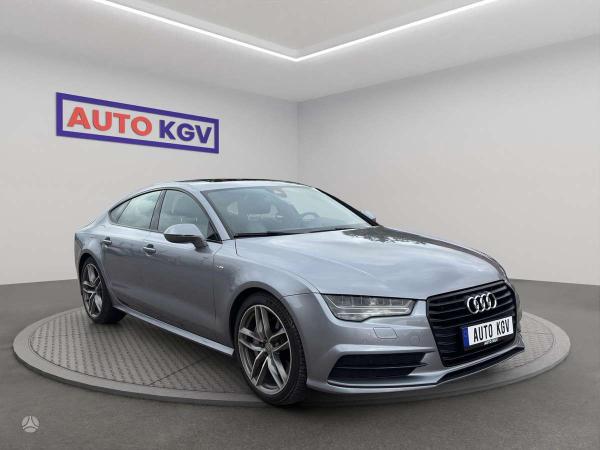 Grey Audi A7 Sportback 2016 in Klaipeda, with an engine capacity of 3.00 L and mileage of 214 thousand km for 21999 €, photo 8 on AUTOMOTO.COM.LV
