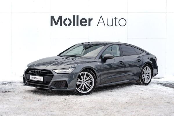 Pelēks Audi A7 Sportback 2018 Rīga, ar dzinēja tilpumu 3.00 L un nobraukumu 105 tūkst. km par 32950 €, foto 1 vietnē AUTOMOTO.COM.LV