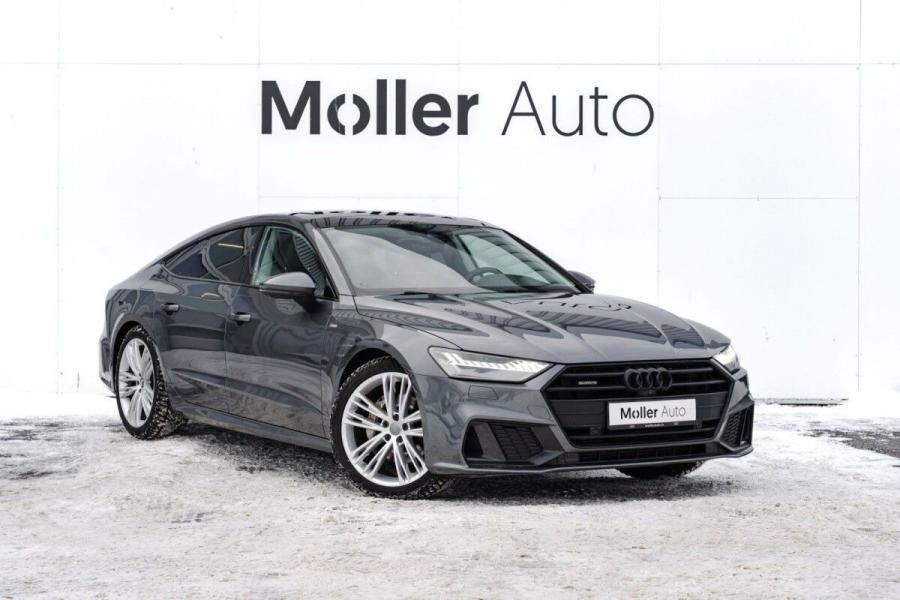 Pelēks Audi A7 Sportback 2018 Rīga, ar dzinēja tilpumu 3.00 L un nobraukumu 105 tūkst. km par 32950 €, foto 2 vietnē AUTOMOTO.COM.LV