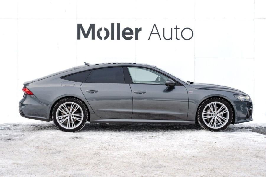 Pelēks Audi A7 Sportback 2018 Rīga, ar dzinēja tilpumu 3.00 L un nobraukumu 105 tūkst. km par 32950 €, foto 5 vietnē AUTOMOTO.COM.LV