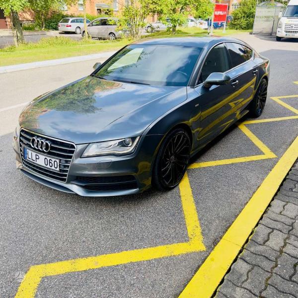 Pelēks Audi A7 Sportback 2011 Klaipėda, ar dzinēja tilpumu 2.97 L un nobraukumu 217 tūkst. km par 10990 €, foto 1 vietnē AUTOMOTO.COM.LV