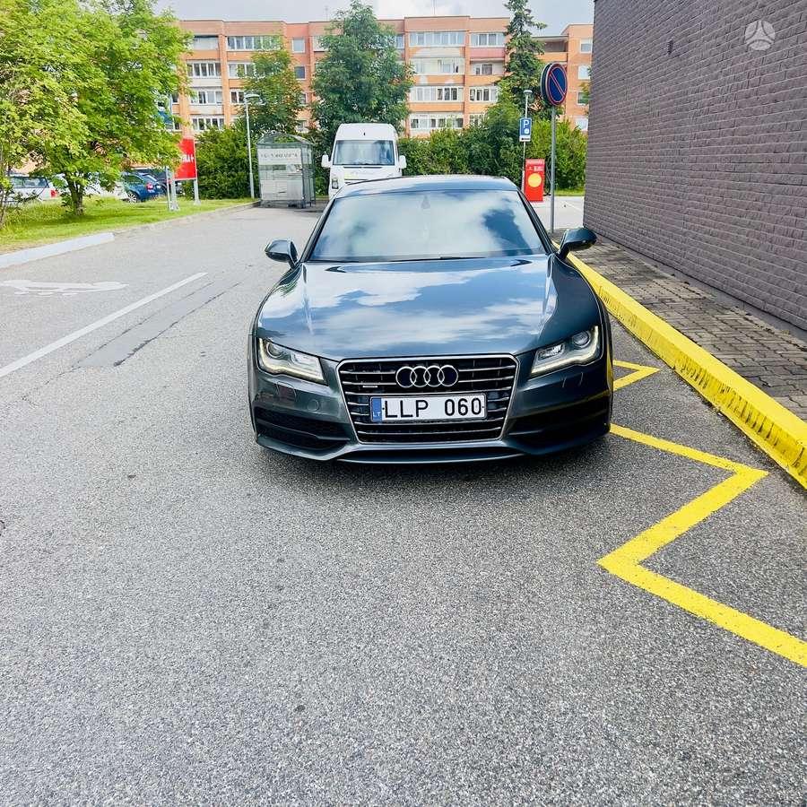 Серый Ауди А7 Спортбек 2011 в Клайпеда, объемом двигателя 2.97 л и пробегом 217 тыс. км за 10990 €, фото 7 на AUTOMOTO.COM.LV