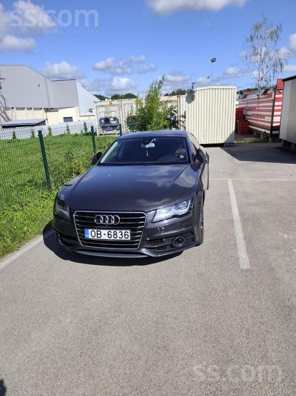 Grey Audi A7 Sportback 2011 in Rezekne, with an engine capacity of 3.00 L and mileage of 339 thousand km for 13700 €, photo 1 on AUTOMOTO.COM.LV
