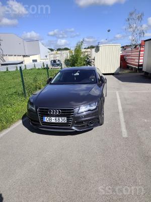 Grey Audi A7 Sportback 2011 in Rezekne, with an engine capacity of 3.00 L and mileage of 339 thousand km for 13700 €, photo  on AUTOMOTO.COM.LV