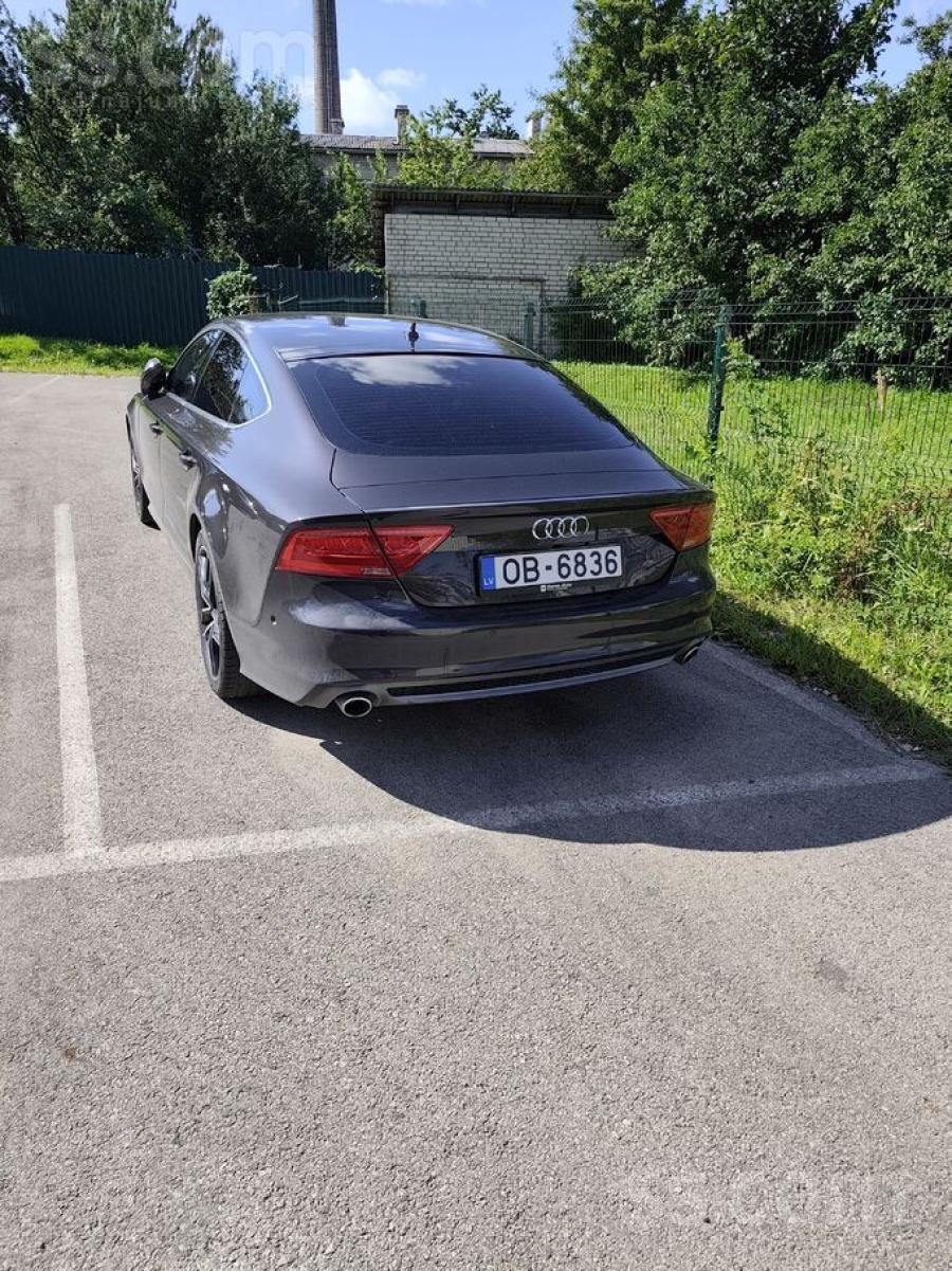 Pelēks Audi A7 Sportback 2011 Rēzekne, ar dzinēja tilpumu 3.00 L un nobraukumu 339 tūkst. km par 13700 €, foto 4 vietnē AUTOMOTO.COM.LV