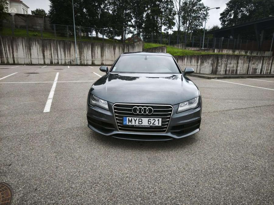 Grey Audi A7 Sportback 2011 in Telschi, with an engine capacity of 2.97 L and mileage of 343 thousand km for 9700 €, photo 4 on AUTOMOTO.COM.LV