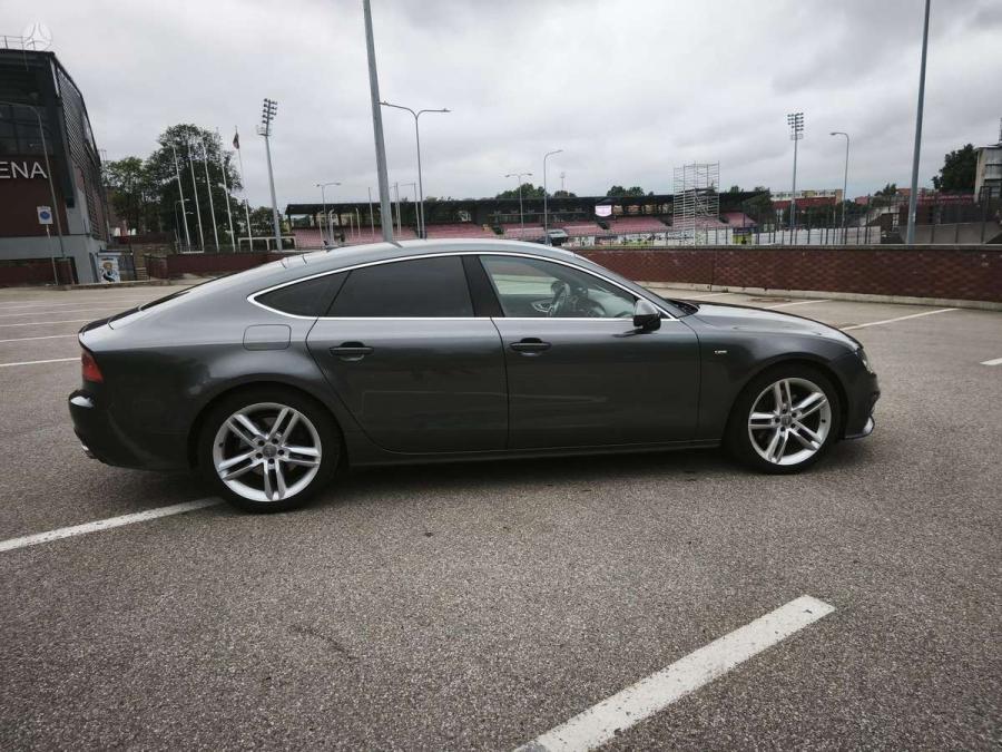 Grey Audi A7 Sportback 2011 in Telschi, with an engine capacity of 2.97 L and mileage of 343 thousand km for 9700 €, photo 6 on AUTOMOTO.COM.LV