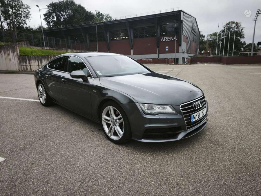 Grey Audi A7 Sportback 2011 in Telschi, with an engine capacity of 2.97 L and mileage of 343 thousand km for 9700 €, photo 7 on AUTOMOTO.COM.LV