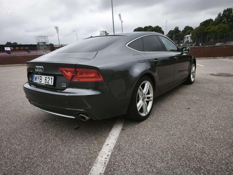 Grey Audi A7 Sportback 2011 in Telschi, with an engine capacity of 2.97 L and mileage of 343 thousand km for 9700 €, photo 8 on AUTOMOTO.COM.LV
