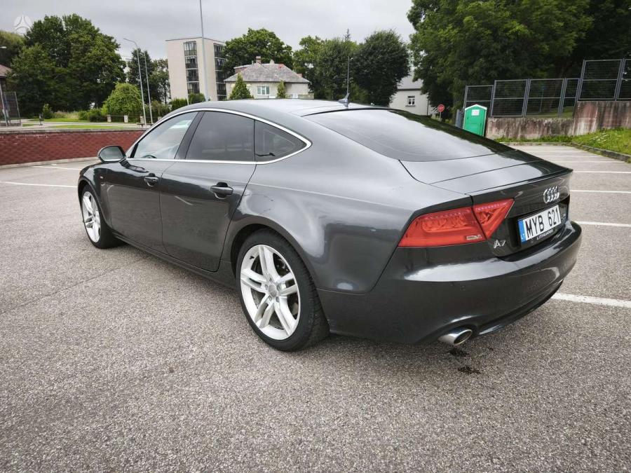Grey Audi A7 Sportback 2011 in Telschi, with an engine capacity of 2.97 L and mileage of 343 thousand km for 9700 €, photo 9 on AUTOMOTO.COM.LV