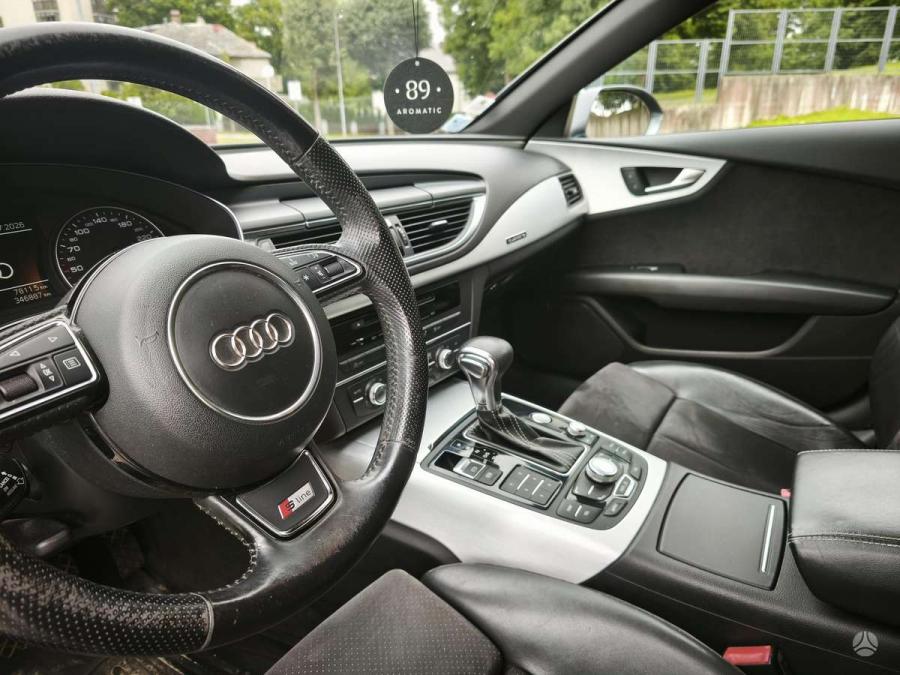 Grey Audi A7 Sportback 2011 in Telschi, with an engine capacity of 2.97 L and mileage of 343 thousand km for 9700 €, photo 16 on AUTOMOTO.COM.LV