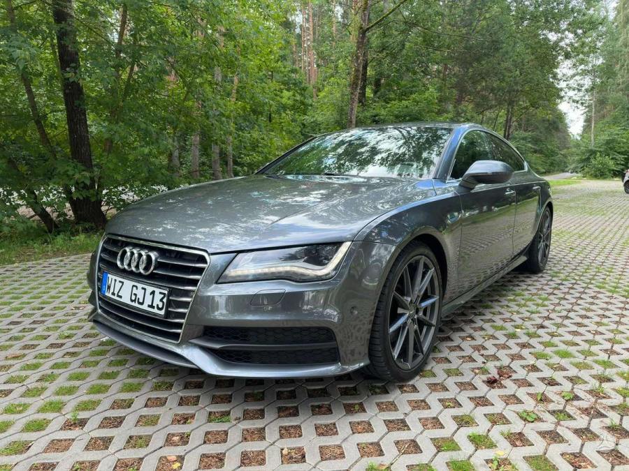 Pelēks Audi A7 Sportback 2011 Viļņa, ar dzinēja tilpumu 2.97 L un nobraukumu 288 tūkst. km par 10370 €, foto 4 vietnē AUTOMOTO.COM.LV