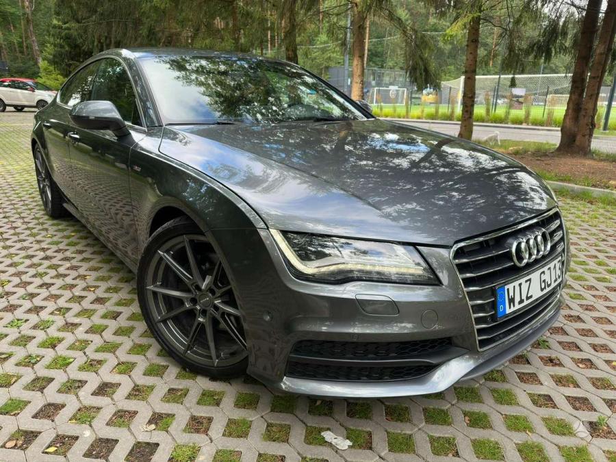 Pelēks Audi A7 Sportback 2011 Viļņa, ar dzinēja tilpumu 2.97 L un nobraukumu 288 tūkst. km par 10370 €, foto 13 vietnē AUTOMOTO.COM.LV