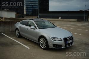 Pelēks Audi A7 Sportback 2011 Rīga, ar dzinēja tilpumu 3.00 L un nobraukumu 380 tūkst. km par 11450 €, foto 4 vietnē AUTOMOTO.COM.LV