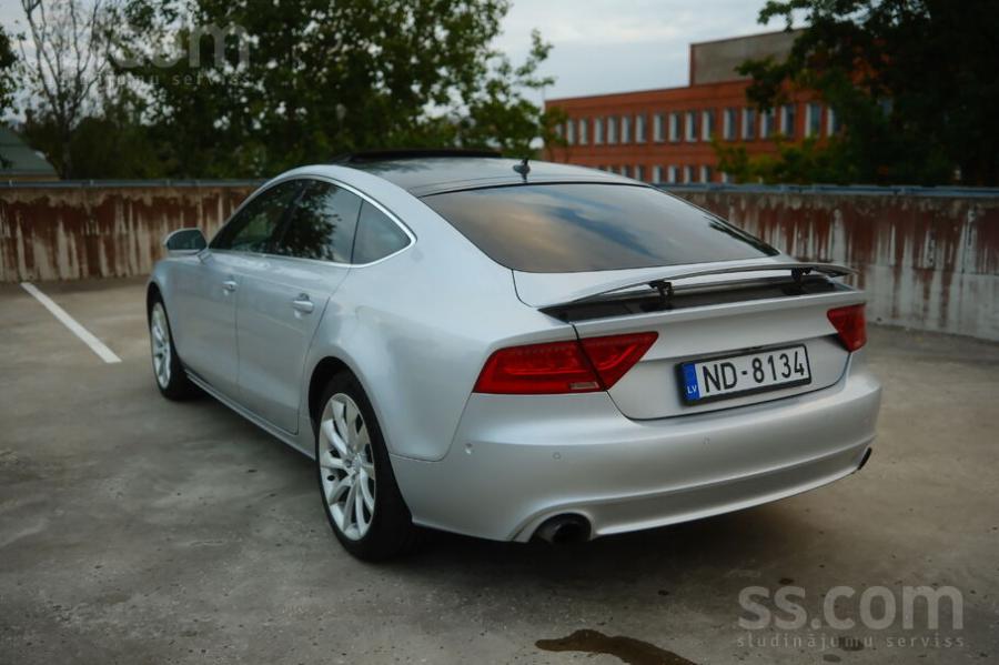 Pelēks Audi A7 Sportback 2011 Rīga, ar dzinēja tilpumu 3.00 L un nobraukumu 380 tūkst. km par 11450 €, foto 11 vietnē AUTOMOTO.COM.LV