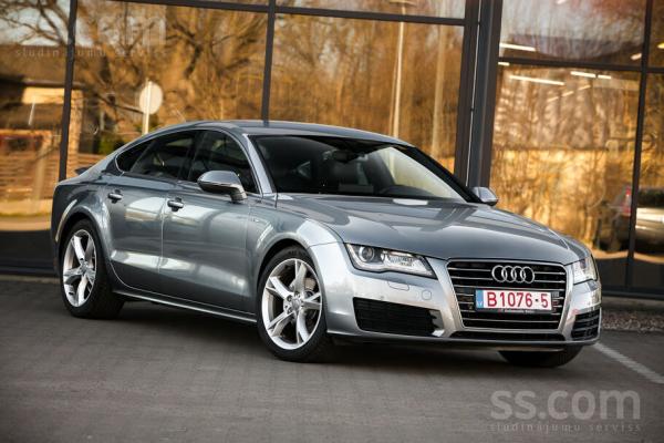 Pelēks Audi A7 Sportback 2012 Jelgava, ar dzinēja tilpumu 3.00 L un nobraukumu 0 tūkst. km par 12290 €, foto 2 vietnē AUTOMOTO.COM.LV