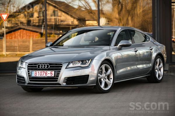 Pelēks Audi A7 Sportback 2012 Jelgava, ar dzinēja tilpumu 3.00 L un nobraukumu 0 tūkst. km par 12290 €, foto 3 vietnē AUTOMOTO.COM.LV