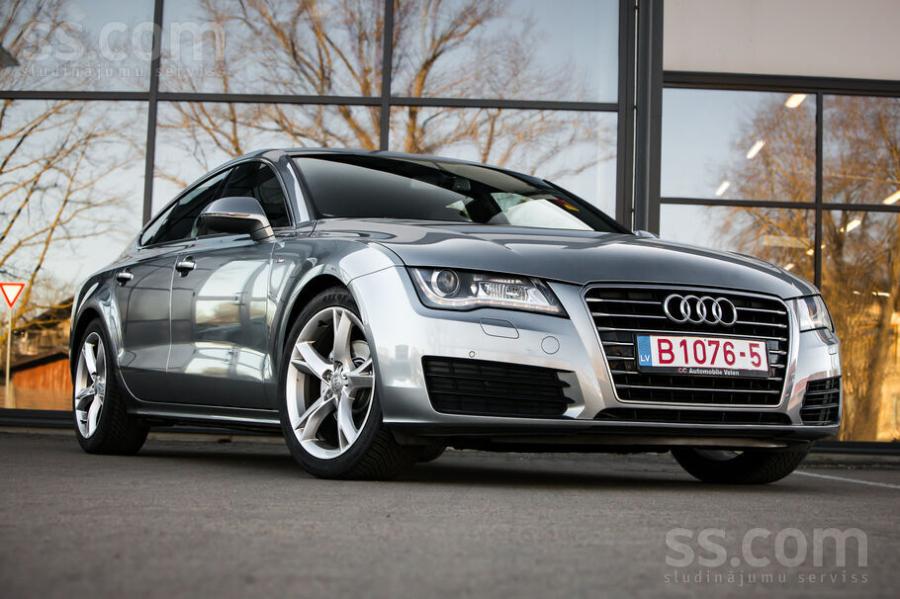 Grey Audi A7 Sportback 2012 in Jelgava, with an engine capacity of 3.00 L and mileage of 0 thousand km for 12290 €, photo 5 on AUTOMOTO.COM.LV