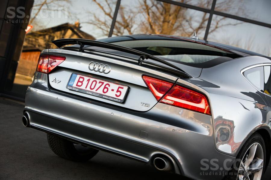 Grey Audi A7 Sportback 2012 in Jelgava, with an engine capacity of 3.00 L and mileage of 0 thousand km for 12290 €, photo 9 on AUTOMOTO.COM.LV