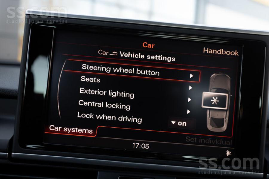 Grey Audi A7 Sportback 2012 in Jelgava, with an engine capacity of 3.00 L and mileage of 0 thousand km for 12290 €, photo 35 on AUTOMOTO.COM.LV