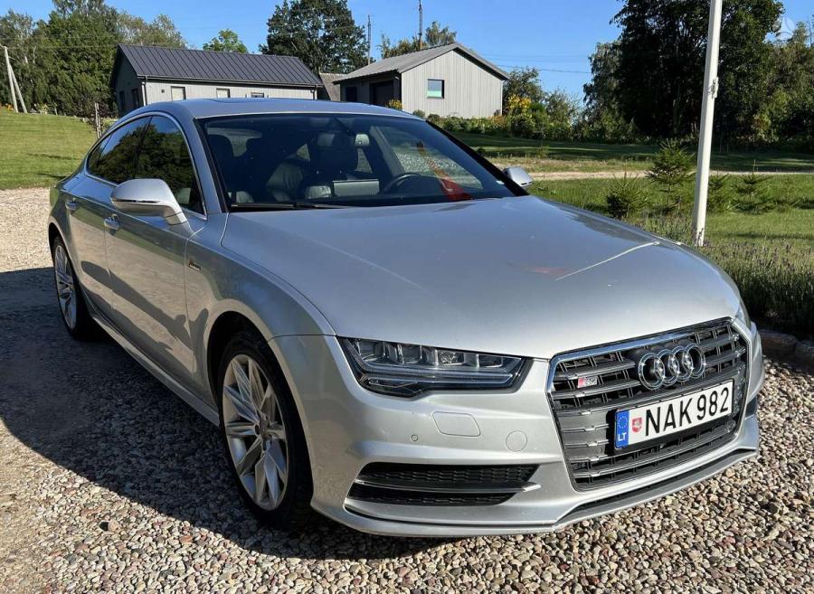Pelēks Audi A7 Sportback 2012 Marijampole, ar dzinēja tilpumu 3.00 L un nobraukumu 146 tūkst. km par 11500 €, foto 1 vietnē AUTOMOTO.COM.LV