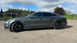 Grey Audi A7 Sportback 2012 in Siauliai, with an engine capacity of 3.00 L and mileage of 318 thousand km for 11300 €, photo 5 on AUTOMOTO.COM.LV