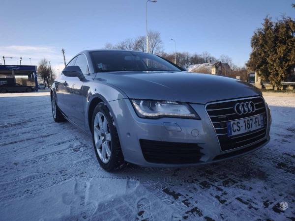 Grey Audi A7 Sportback 2013 in Taurage, with an engine capacity of 2.97 L and mileage of 269 thousand km for 10800 €, photo 3 on AUTOMOTO.COM.LV