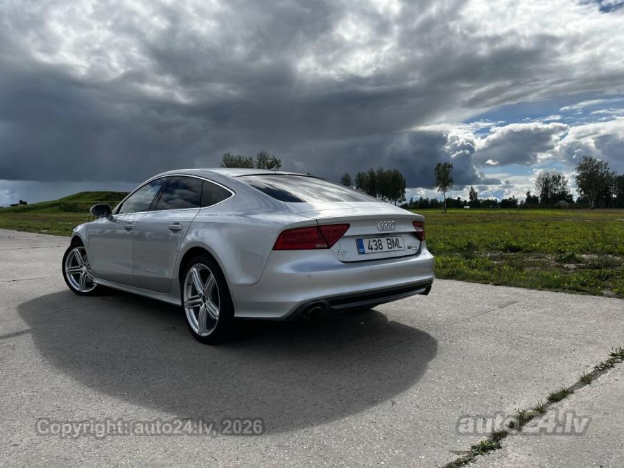 Grey Audi A7 Sportback 2013 in Tartu, with an engine capacity of 3.00 L and mileage of 211 thousand km for 15600 €, photo 3 on AUTOMOTO.COM.LV