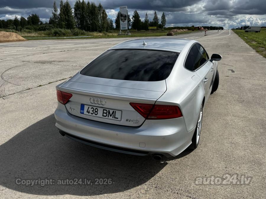Grey Audi A7 Sportback 2013 in Tartu, with an engine capacity of 3.00 L and mileage of 211 thousand km for 15600 €, photo 5 on AUTOMOTO.COM.LV