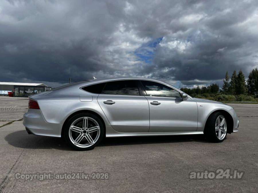 Grey Audi A7 Sportback 2013 in Tartu, with an engine capacity of 3.00 L and mileage of 211 thousand km for 15600 €, photo 7 on AUTOMOTO.COM.LV