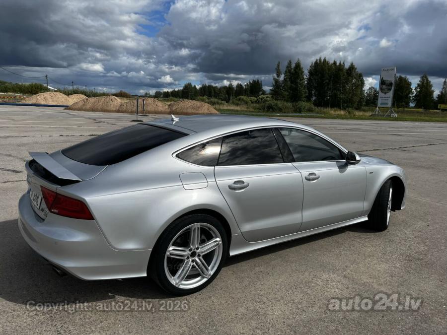 Grey Audi A7 Sportback 2013 in Tartu, with an engine capacity of 3.00 L and mileage of 211 thousand km for 15600 €, photo 11 on AUTOMOTO.COM.LV
