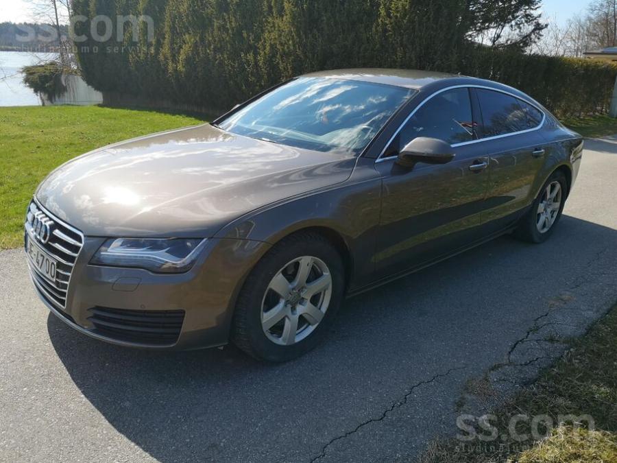Pelēks Audi A7 Sportback 2013 Ogre, ar dzinēja tilpumu 3.00 L un nobraukumu 258 tūkst. km par 12000 €, foto 3 vietnē AUTOMOTO.COM.LV