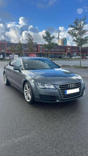 Pelēks Audi A7 Sportback 2013 Klaipėda, ar dzinēja tilpumu 2.97 L un nobraukumu 340 tūkst. km par 10800 €, foto  vietnē AUTOMOTO.COM.LV