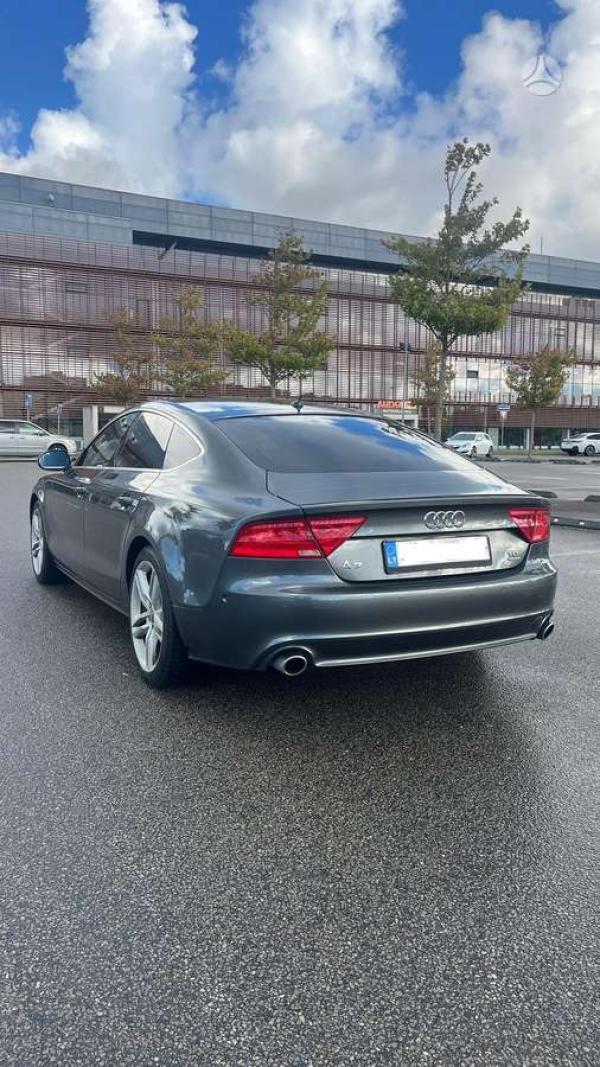 Pelēks Audi A7 Sportback 2013 Klaipėda, ar dzinēja tilpumu 2.97 L un nobraukumu 340 tūkst. km par 10800 €, foto 6 vietnē AUTOMOTO.COM.LV