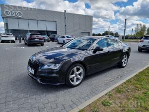 Grey Audi A7 Sportback 2014 in Riga, with an engine capacity of 3.00 L and mileage of 143 thousand km for 13499 €, photo 2 on AUTOMOTO.COM.LV
