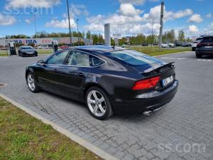 Grey Audi A7 Sportback 2014 in Riga, with an engine capacity of 3.00 L and mileage of 143 thousand km for 13499 €, photo 3 on AUTOMOTO.COM.LV