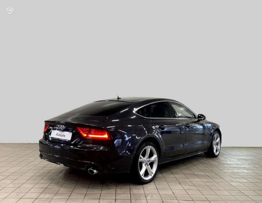 Pelēks Audi A7 Sportback 2014 Kauņa, ar dzinēja tilpumu 2.97 L un nobraukumu 214 tūkst. km par 16800 €, foto 4 vietnē AUTOMOTO.COM.LV