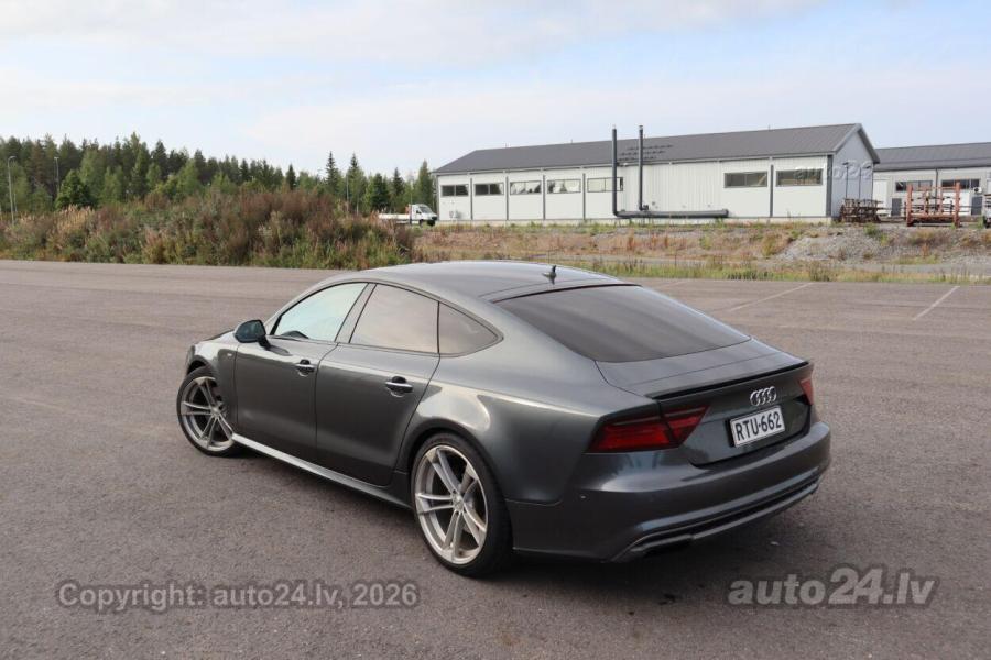 Grey Audi A7 Sportback 2014 in Valga, with an engine capacity of 3.00 L and mileage of 270 thousand km for 24900 €, photo 5 on AUTOMOTO.COM.LV