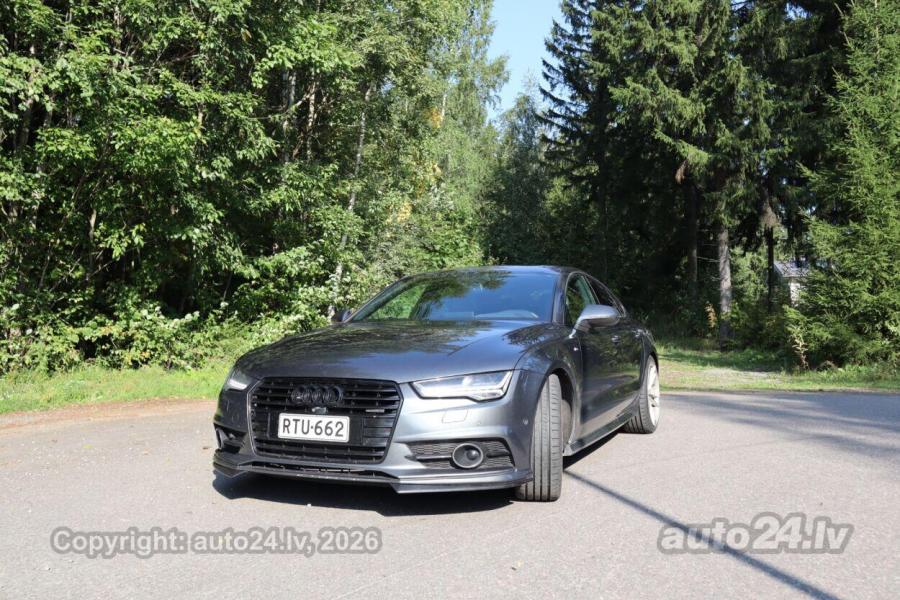 Grey Audi A7 Sportback 2014 in Valga, with an engine capacity of 3.00 L and mileage of 270 thousand km for 24900 €, photo 9 on AUTOMOTO.COM.LV