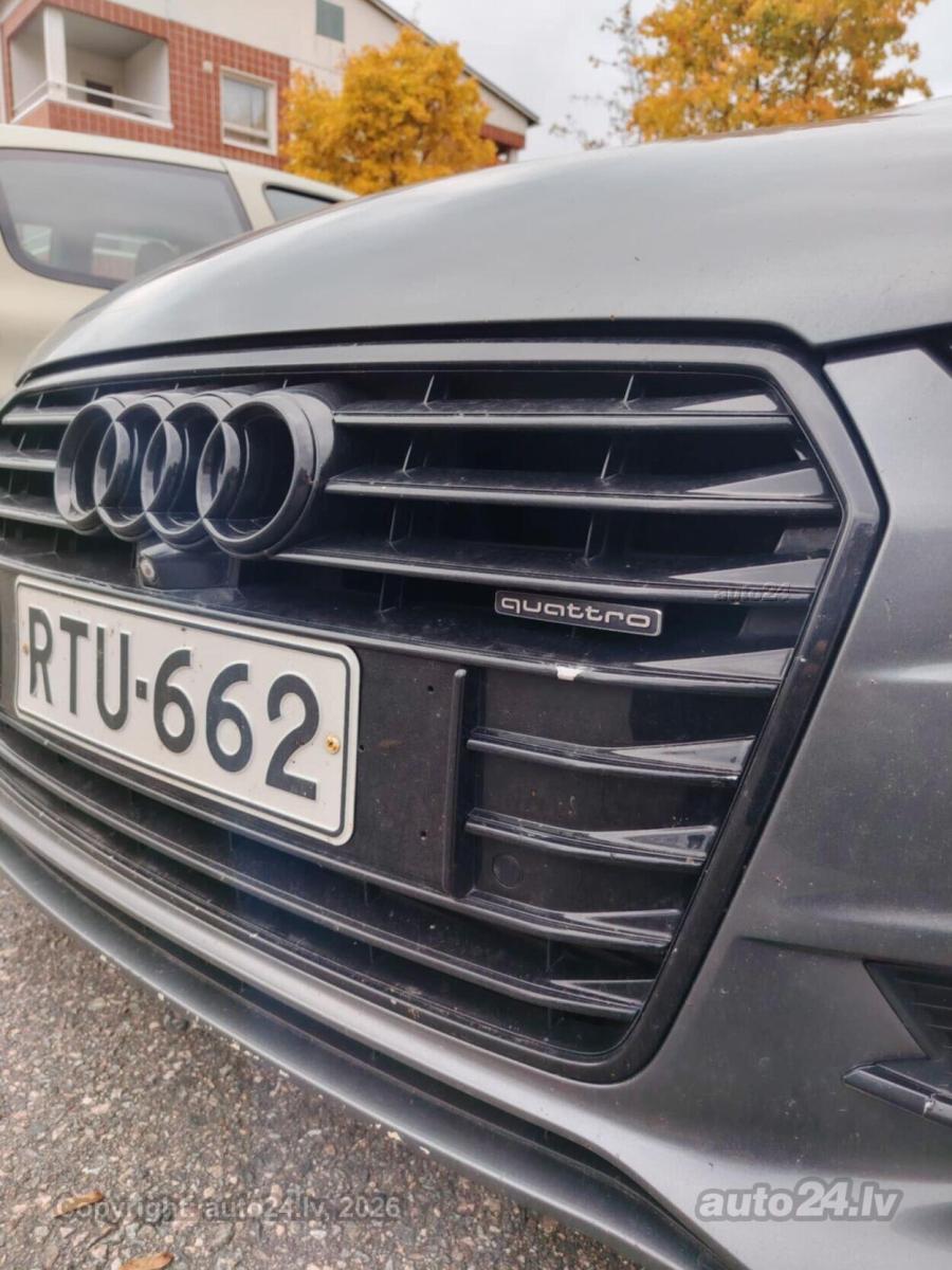 Grey Audi A7 Sportback 2014 in Valga, with an engine capacity of 3.00 L and mileage of 270 thousand km for 24900 €, photo 17 on AUTOMOTO.COM.LV