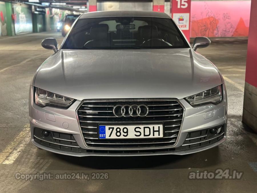 Grey Audi A7 Sportback 2014 in Tallinn, with an engine capacity of 3.00 L and mileage of 236 thousand km for 15990 €, photo 2 on AUTOMOTO.COM.LV