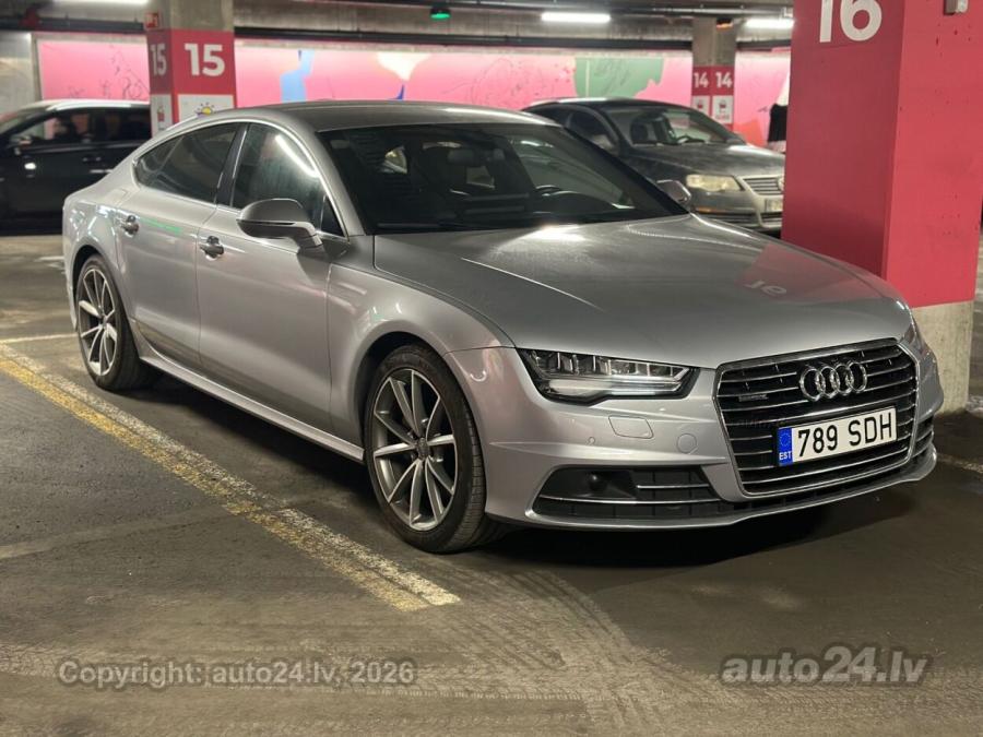 Grey Audi A7 Sportback 2014 in Tallinn, with an engine capacity of 3.00 L and mileage of 236 thousand km for 15990 €, photo 3 on AUTOMOTO.COM.LV