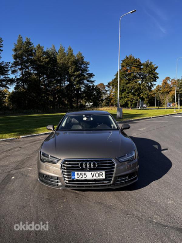 Grey Audi A7 Sportback 2014 in Narva, with an engine capacity of 0.20 L and mileage of 214 thousand km for 21000 €, photo 2 on AUTOMOTO.COM.LV