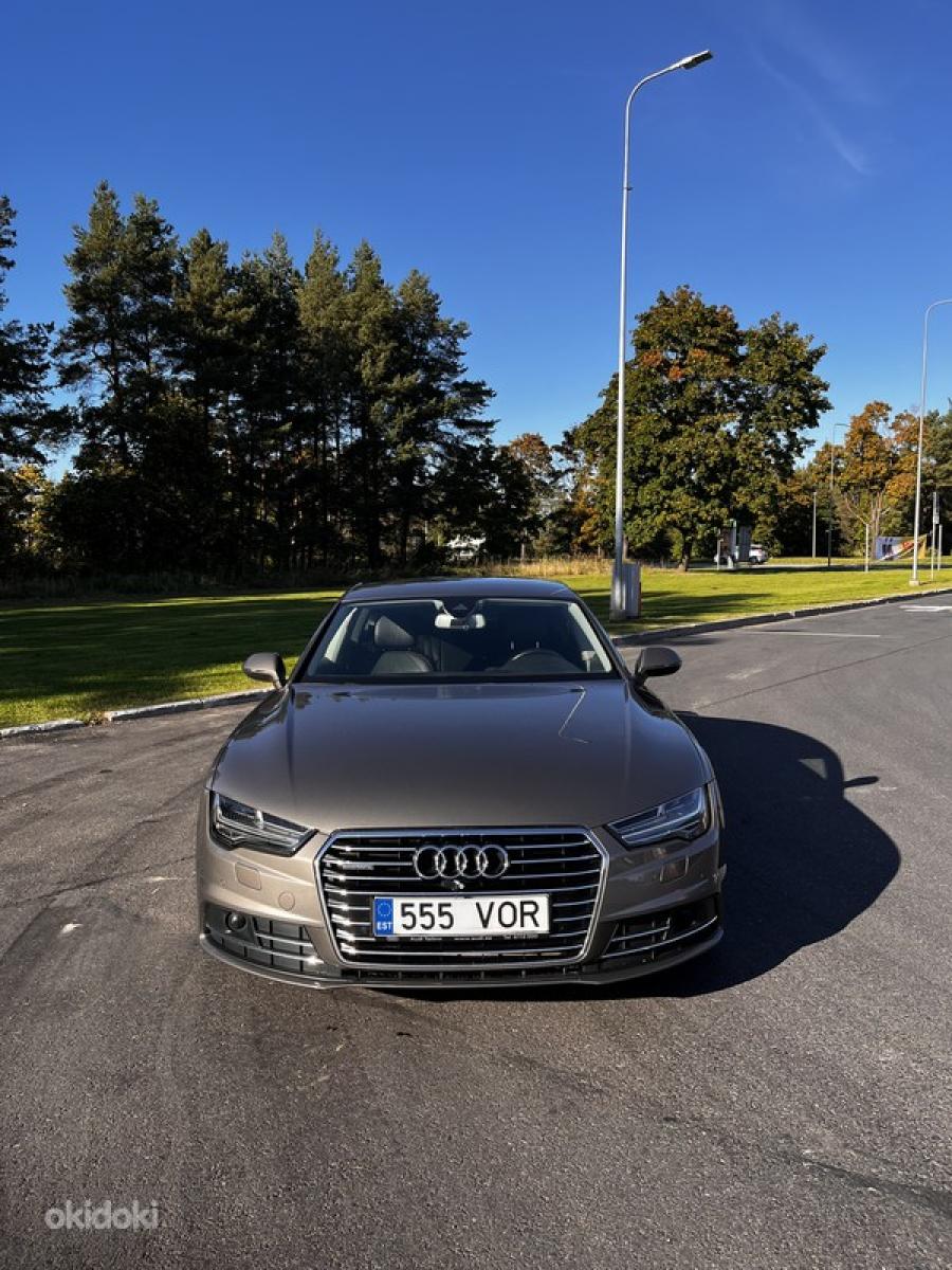 Grey Audi A7 Sportback 2014 in Narva, with an engine capacity of 0.20 L and mileage of 214 thousand km for 21000 €, photo 13 on AUTOMOTO.COM.LV