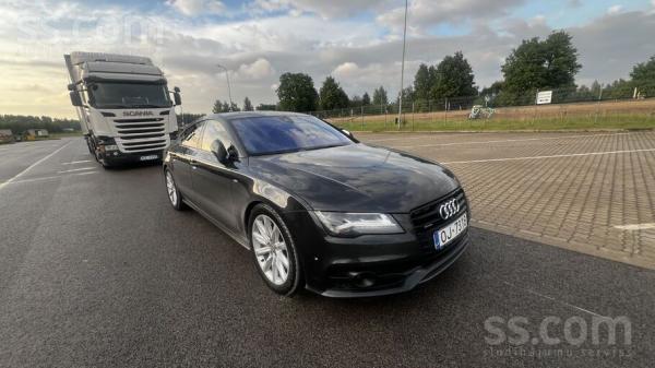 Pelēks Audi A7 Sportback 2014 Rīga, ar dzinēja tilpumu 3.00 L un nobraukumu 270 tūkst. km par 22500 €, foto 3 vietnē AUTOMOTO.COM.LV